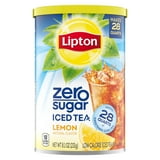 Lipton Zero Sugar, Black Tea Lemon Flavor, Caffeinated Iced Tea Drink ...