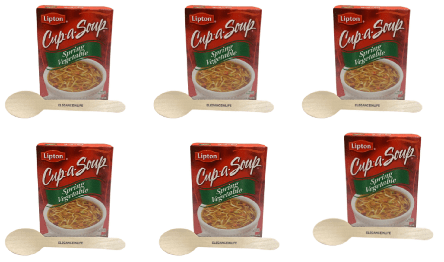Lipton Cup-a-Soup Spring Vegetable Instant Soup 1.9 oz, 6 Pack with ...