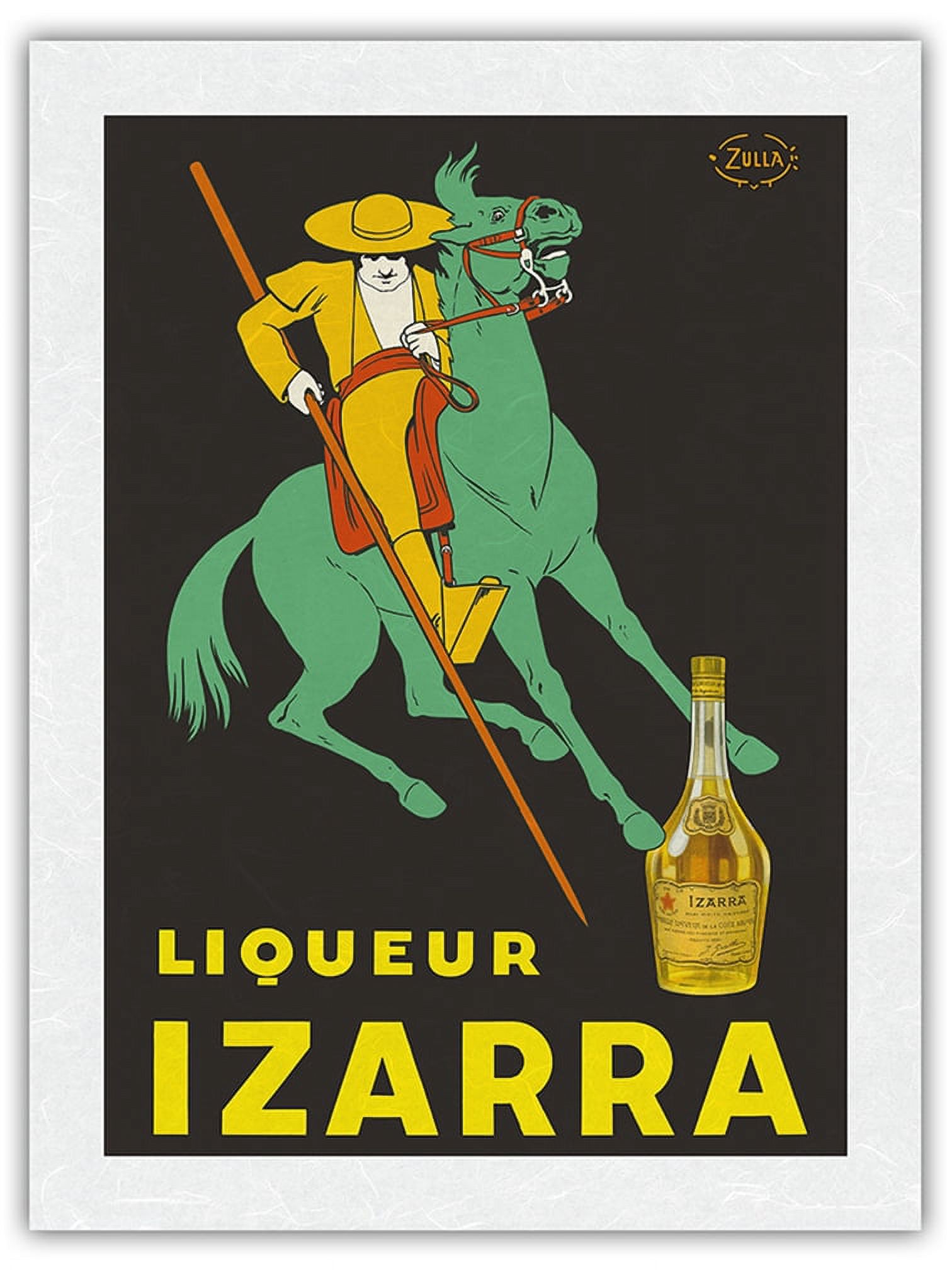Liqueur Izarra - Bayonne Basque Country France - Joute Équestre ...