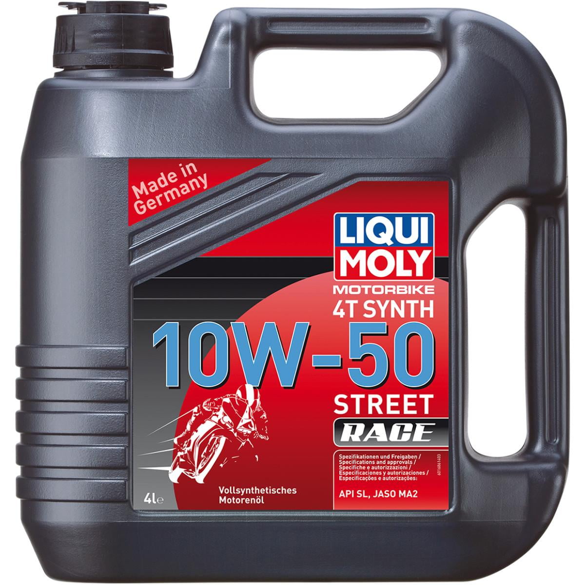 LIQUI MOLY Motorbike 4T Synth SAE 10W-50 Street Race | 20305 - Walmart.com
