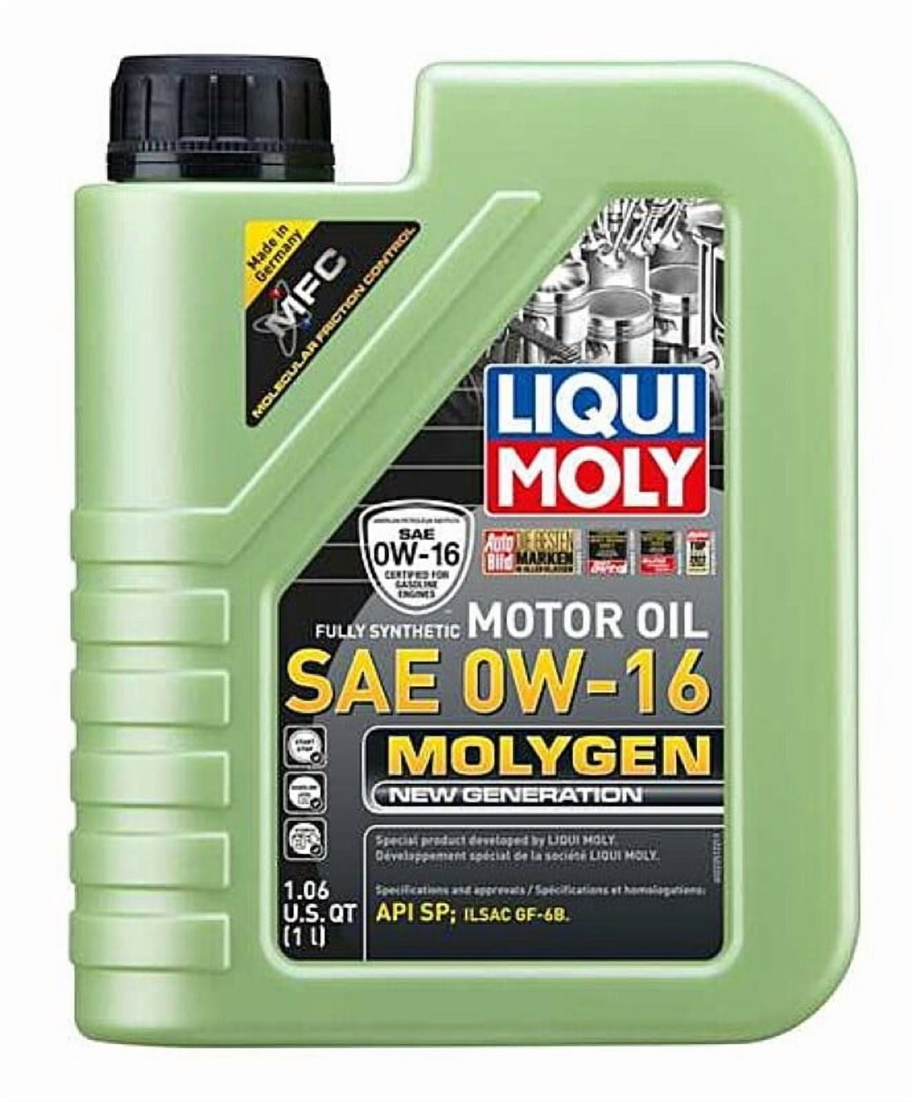 Liqui Moly 22251 1 Liter SAE 0W16 Molygen Generation Motor Oil ...