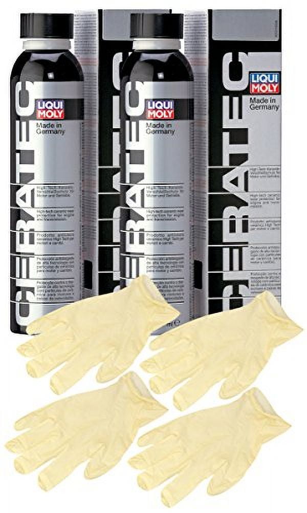 Liqui Moly Cera Tec Motor Oil Additive (300 ML) Bundle Latex Gloves (6 ...