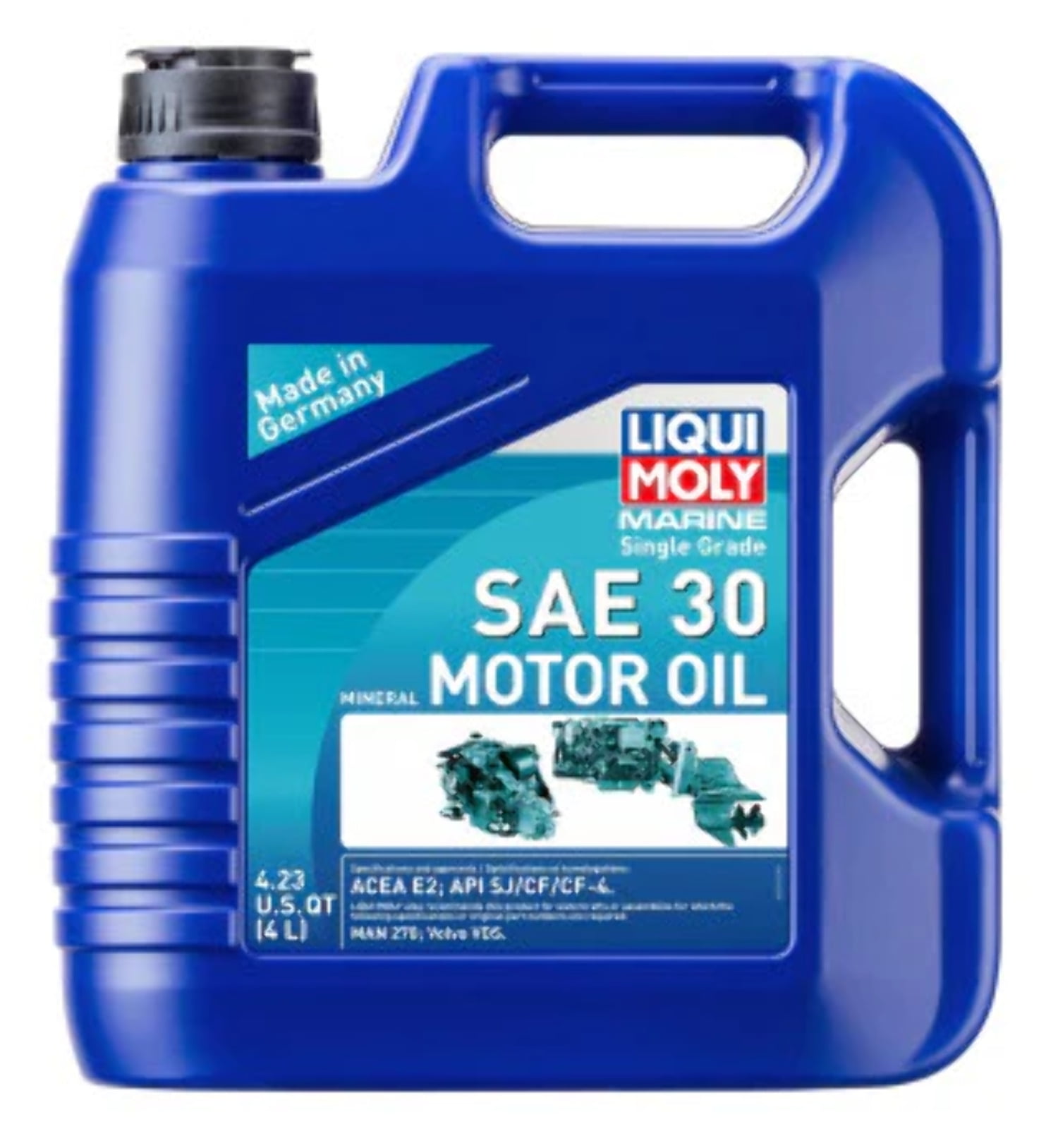 Liqui Moly LIQ-22512 Marine Single Grade SAE 30 Engine Oil, 4 ltr ...