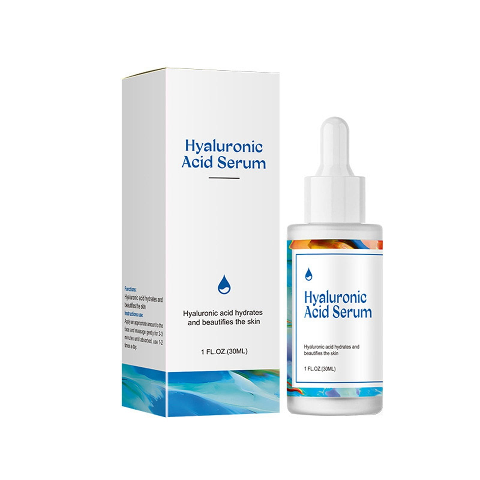 Liquid 30ml Hydrating Non Greasy Formula To Moisturize 1% HA for Dry ...