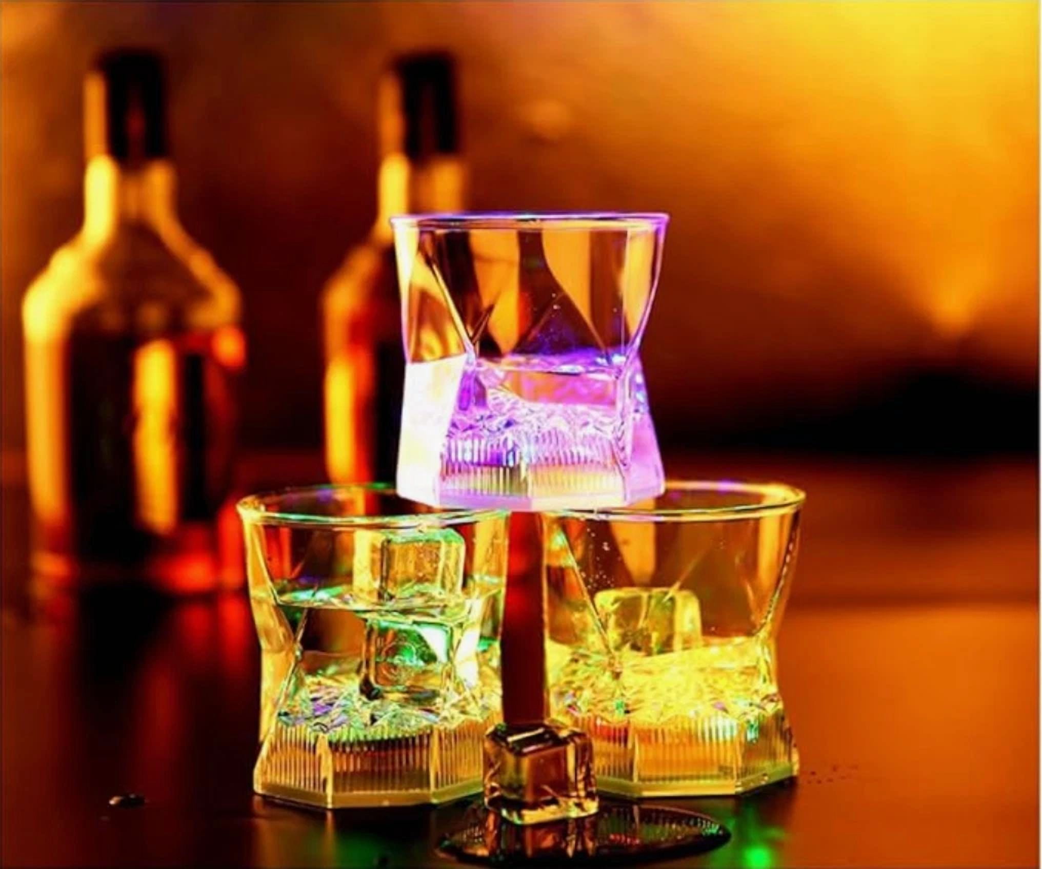 Liquid Activated Acrylic Led Old Fashioned Glass - Great Fun For ...