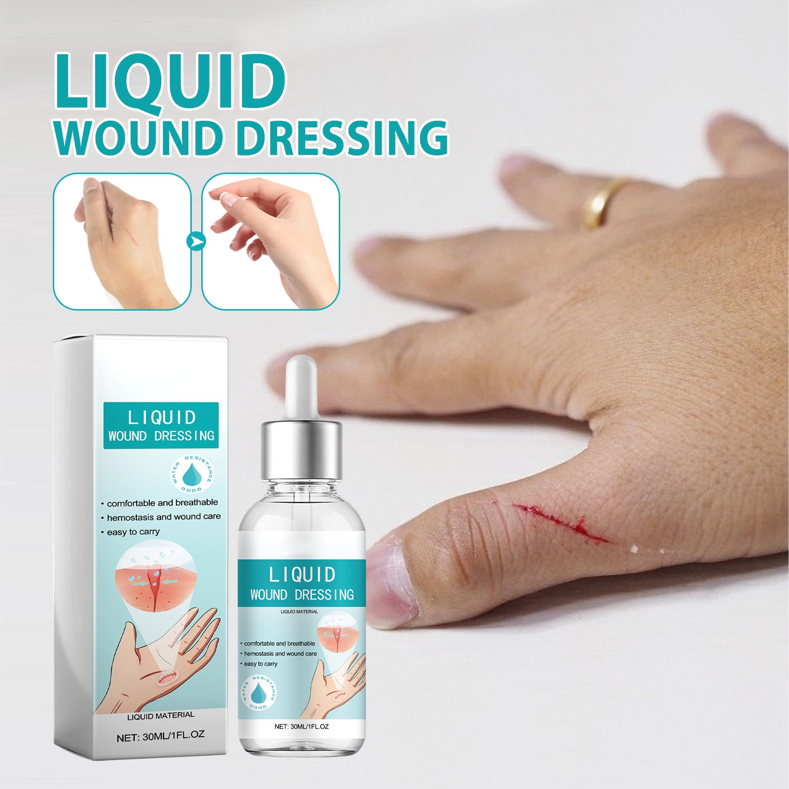 Liquid Bandage Drops,Liquid Wound Suture,Wound Glue Reduce And ...