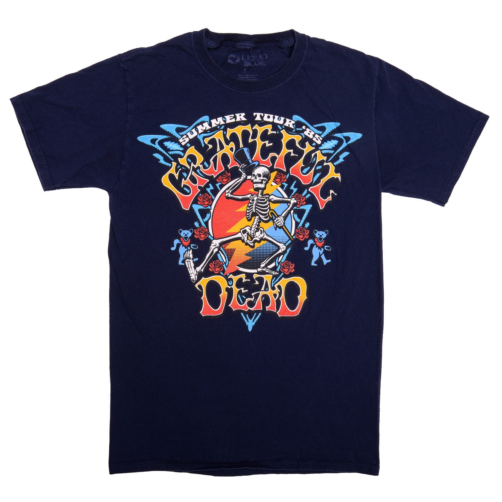Liquid Blue GRATEFUL DEAD STRUTTING SKELLY SUMMER TOUR 85 T-SHIRT Size ...