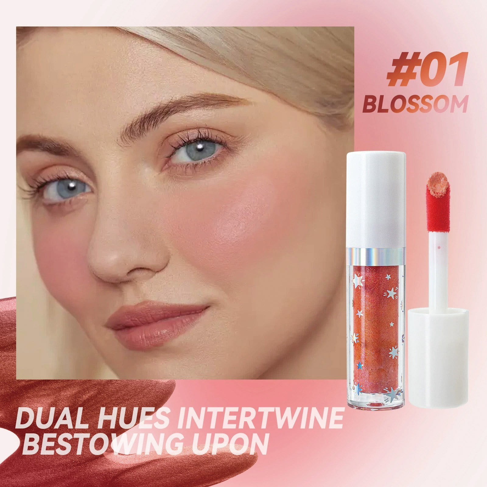 Liquid Blush - Long-Lasting Liquid Blush for Cheeks, Soft-Glow Finish - Blendable Face Makeup ...