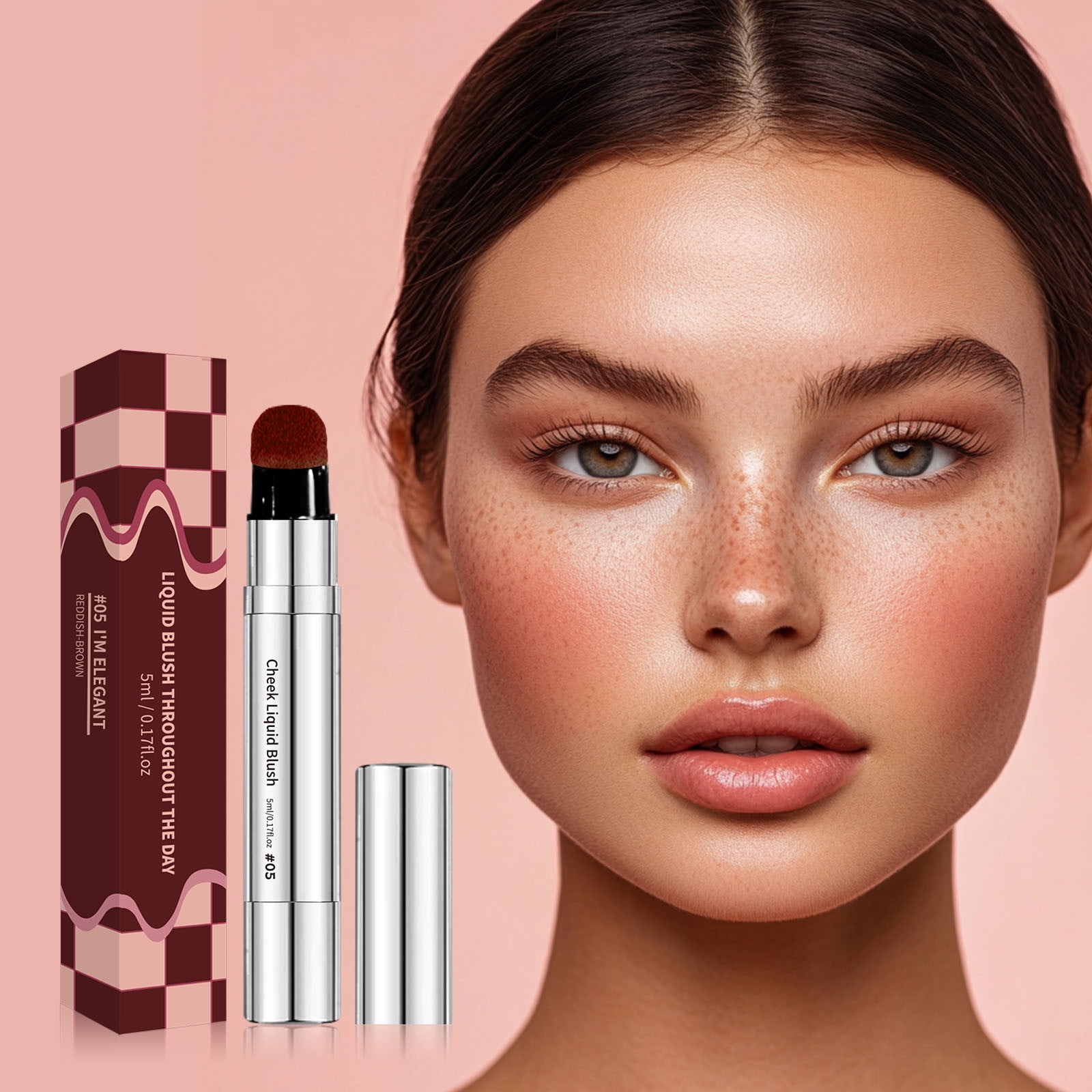 Liquid Blush Makeup Wand, Cream Liquid Blush with Cushion Applicator ...