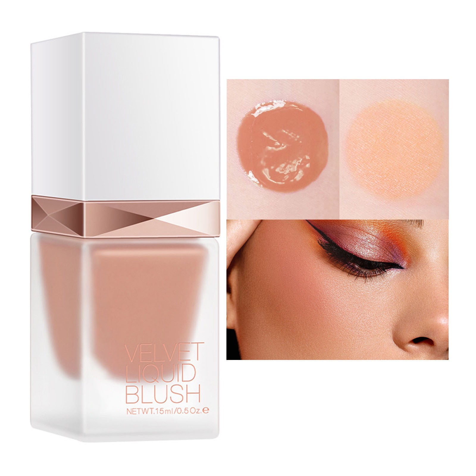 Liquid Blushes Makeup Blendable Buildable Cheek Blushes Lightweight Liquid Blushes & Cheek Color ...
