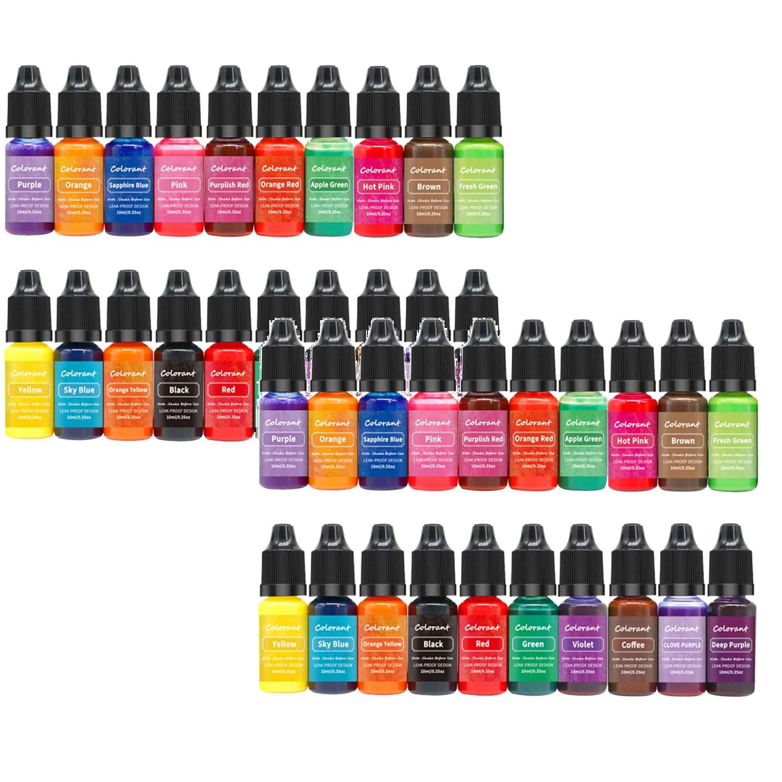 Liquid Candle Dye,20 Colors Candle Wax Pigments,Oil-Based Concentrated ...