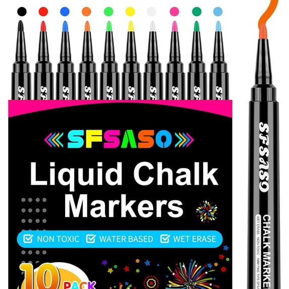 Liquid Chalk Markers for Acrylic Fridge Calendar Planning Board, Clear ...