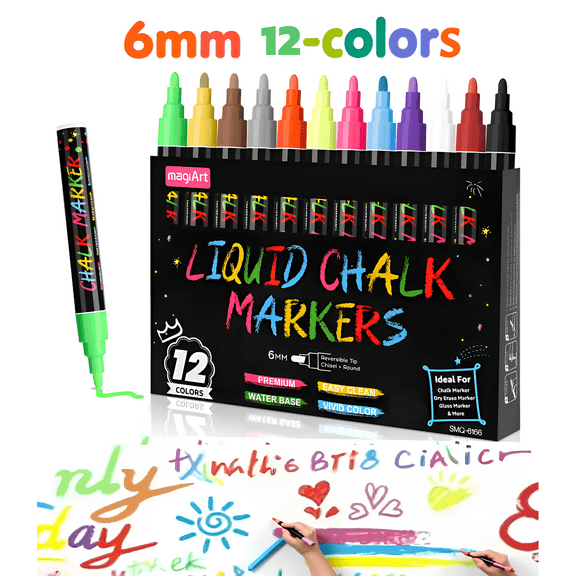 Black Ink Dry Erase Markers with Eraser Cap, White Board Mini Dry Erase ...