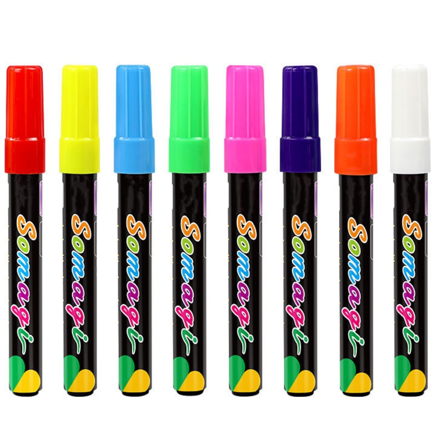 Liquid Chalk Markers,Washable Highlighters Pens with 7 mm Fine Tip ...
