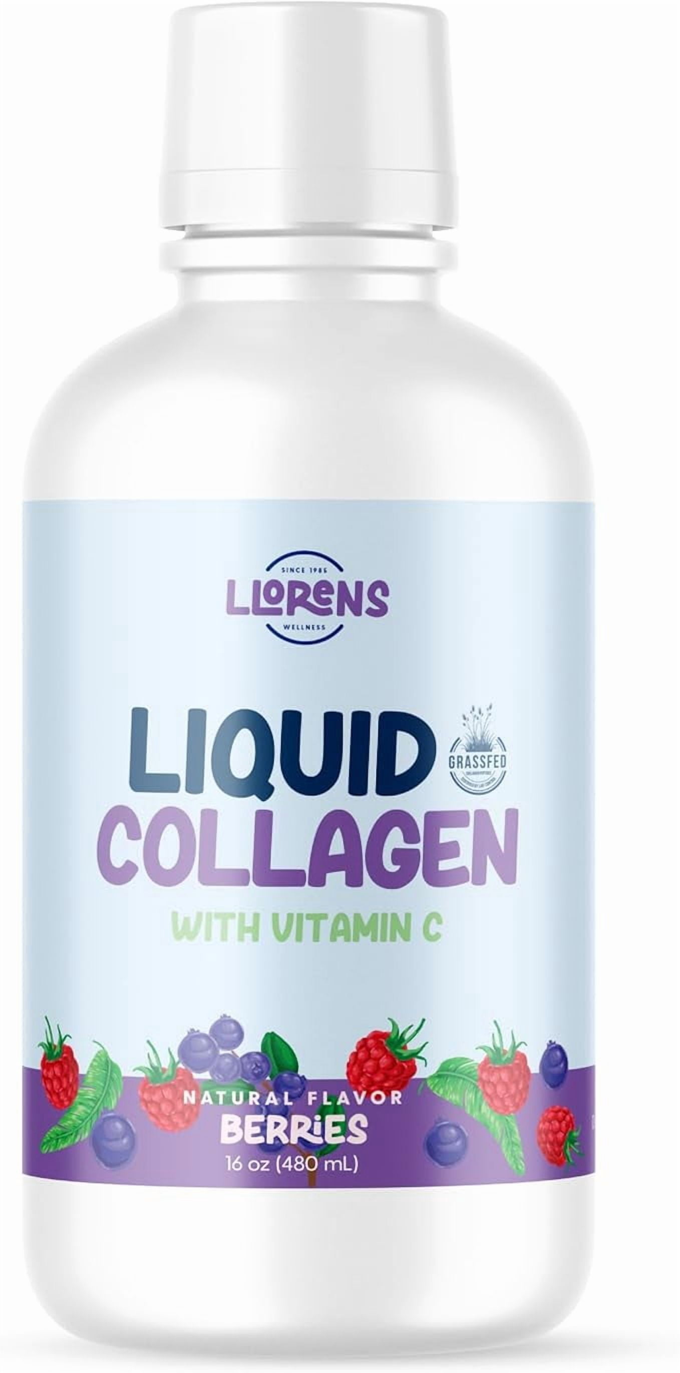 Liquid Collagen for Woman Daily 2.5g with Vitamin C, Natural Berries ...