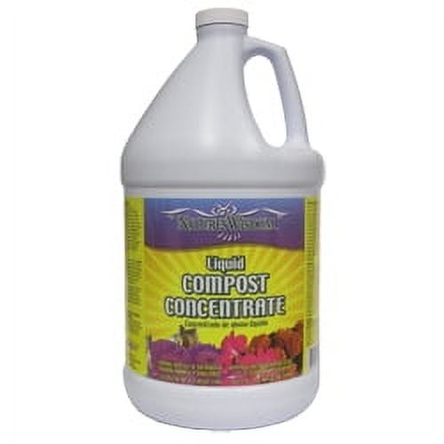 Nature's Wisdom Liquid Compost Fertilizer, 1 Gallon with Probiotic for ...