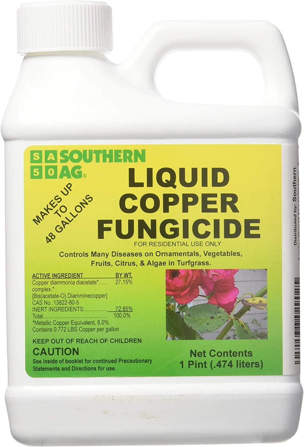 Southern Ag Liquid Copper Fungicide, 16 fl oz, Controls Bacterial and ...