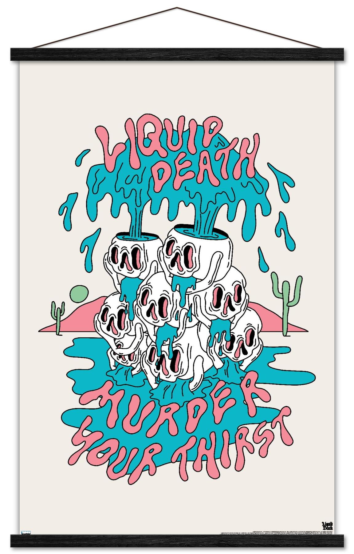 Liquid Death - Death Valley Wall Poster with Magnetic Frame, 22.375" x ...