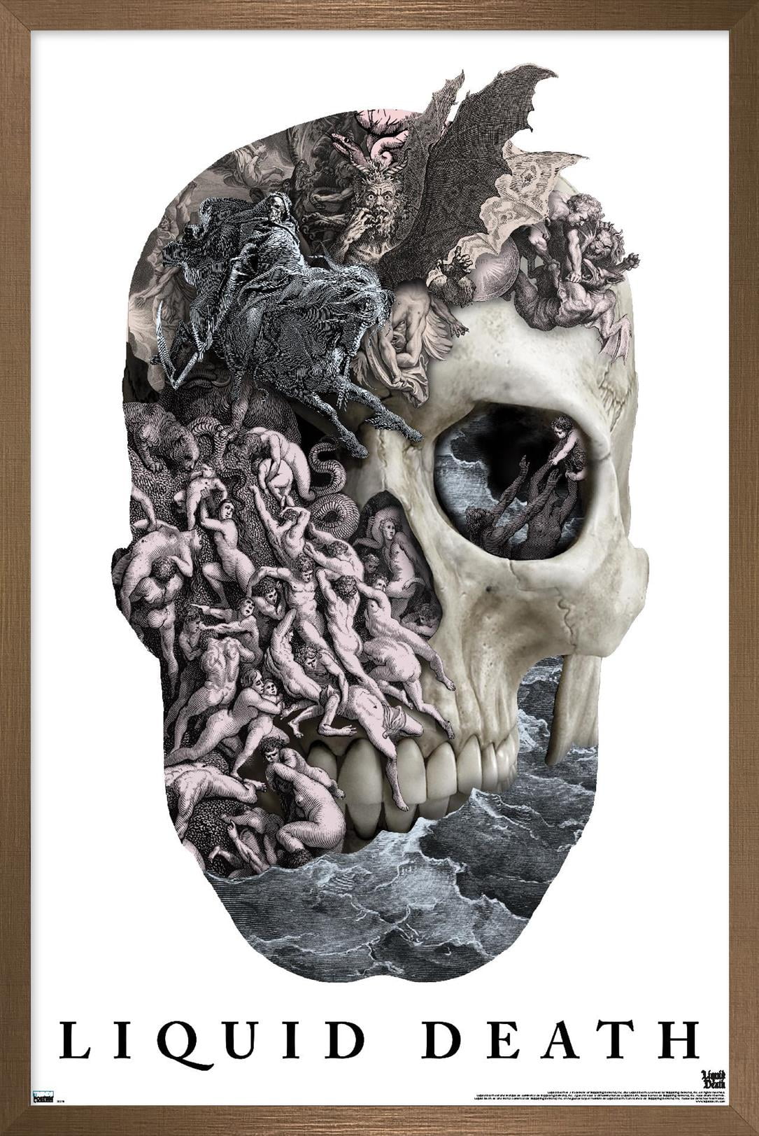 Liquid Death - Designer Death Wall Poster, 22.375" x 34" Framed ...