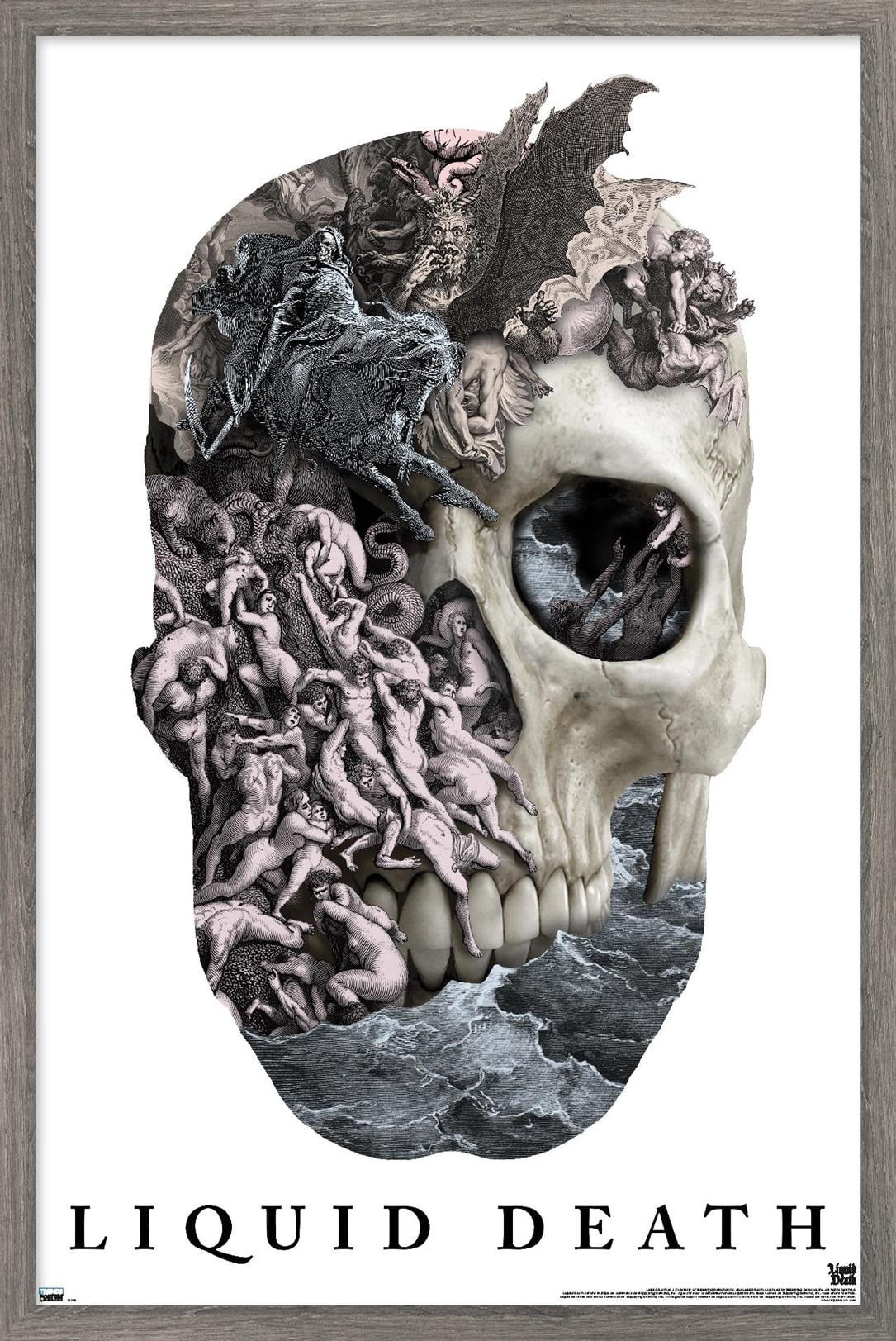 Liquid Death - Designer Death Wall Poster, 22.375" x 34" Framed ...