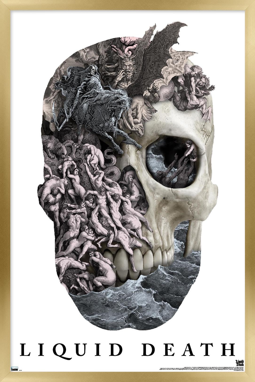 Liquid Death - Designer Death Wall Poster, 22.375" x 34" Framed - Walmart.com