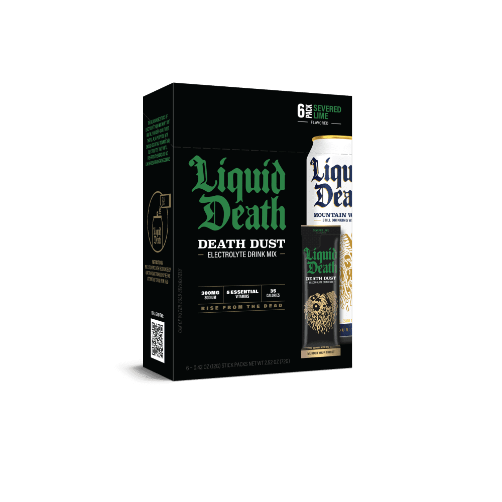 Liquid Death Electrolyte Death Dust Drink Mix - Severed Lime, 6 ct, .42 ...