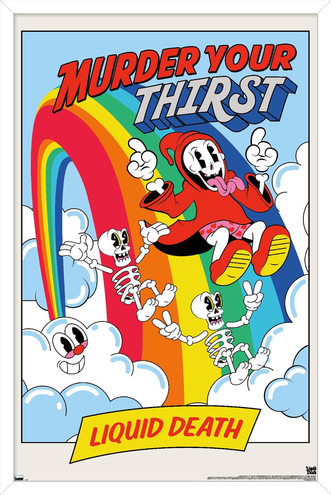 Liquid Death - Reaping Rainbow Wall Poster, 22.375" x 34" Framed ...