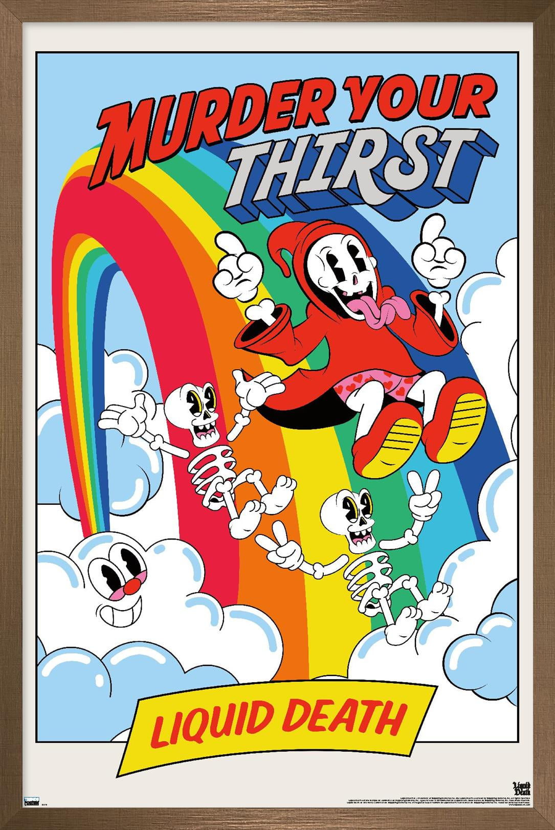Liquid Death - Reaping Rainbow Wall Poster, 22.375" x 34" Framed ...