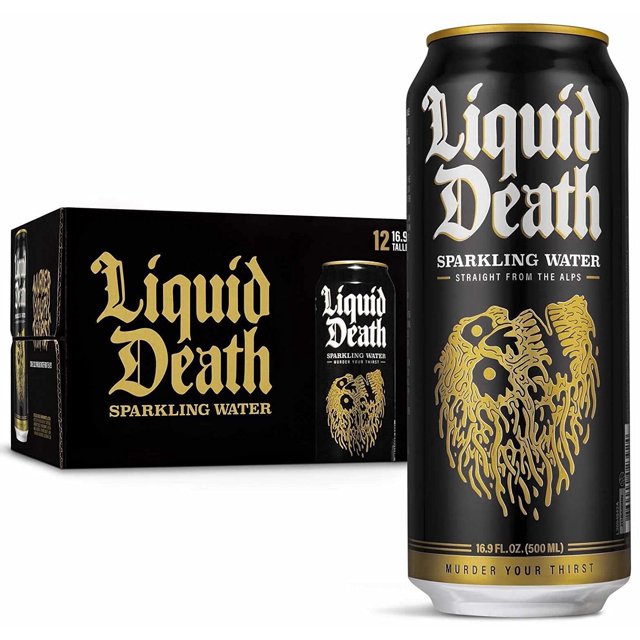 Liquid Death, Sparkling Mountain Water, Real Mountain Source, Natural ...