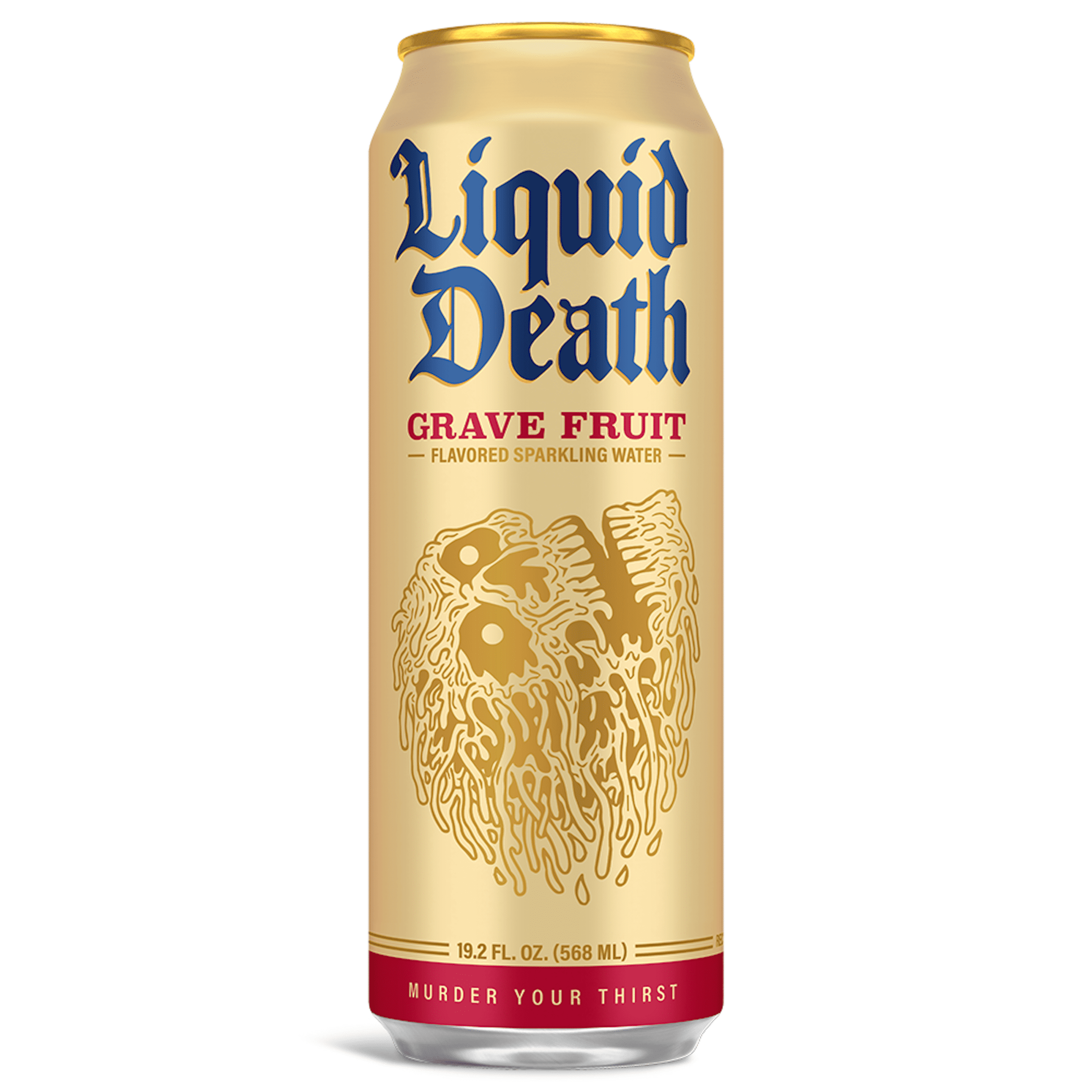 Liquid Death Sweetened Fizzy Drink, Grapefruit Sparkling Water, 19.2 oz ...