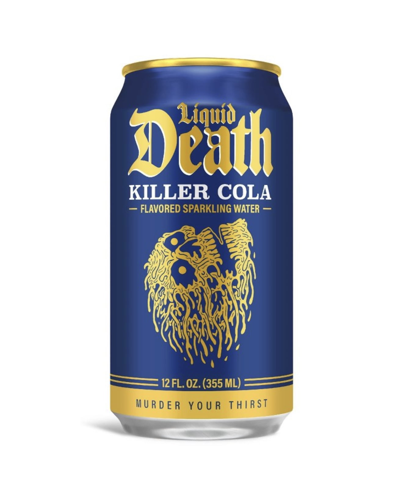 Liquid Death Sparkling Water, Killer Cola Flavor, Lightly Sweetened, 12 ...