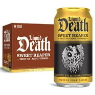 Liquid Death Sweet Reaper Iced Tea 6-Pack 12oz Low Calorie Sugar-Free ...