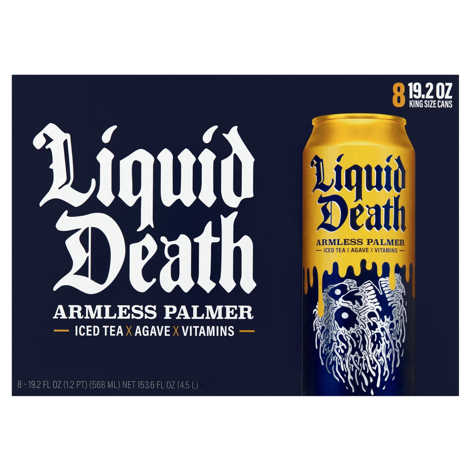 Liquid Death Tea Iced Armls Palmr 8pk 153.6 oz Package May Vary ...