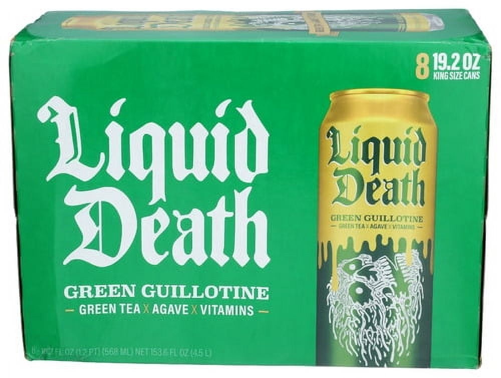 Liquid Death Tea Iced Green Guillotine 8 Pack (3 Pack) 153.6 fl oz ...