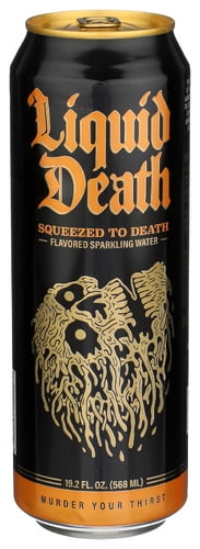 Liquid Death Water Sparkling Squeezed to Death (24 Pack) 19.2 fl oz ...