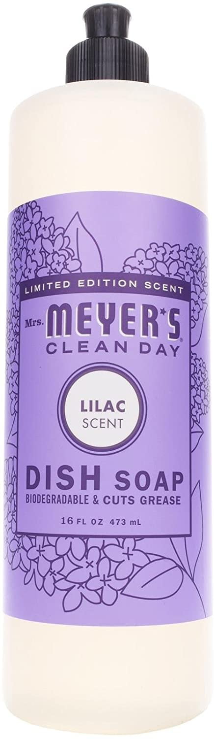 Liquid Dish Soap, Garden Fresh Lilac, Clean and Bright, Washing Dishes ...