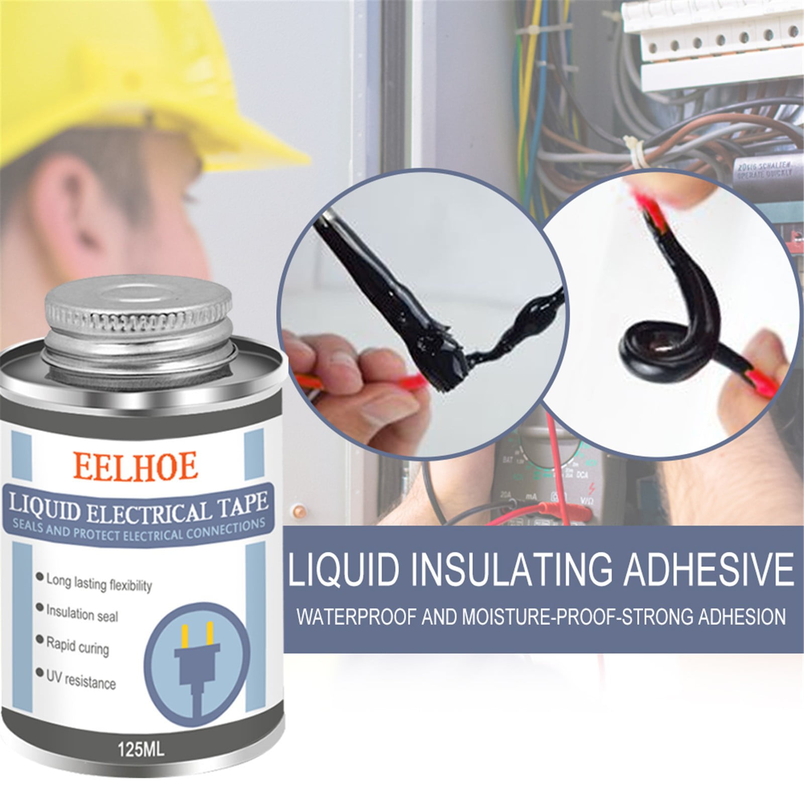 Liquid Electrical Tape 125ml Liquid Insulating Glue Fast Dry Insulation ...