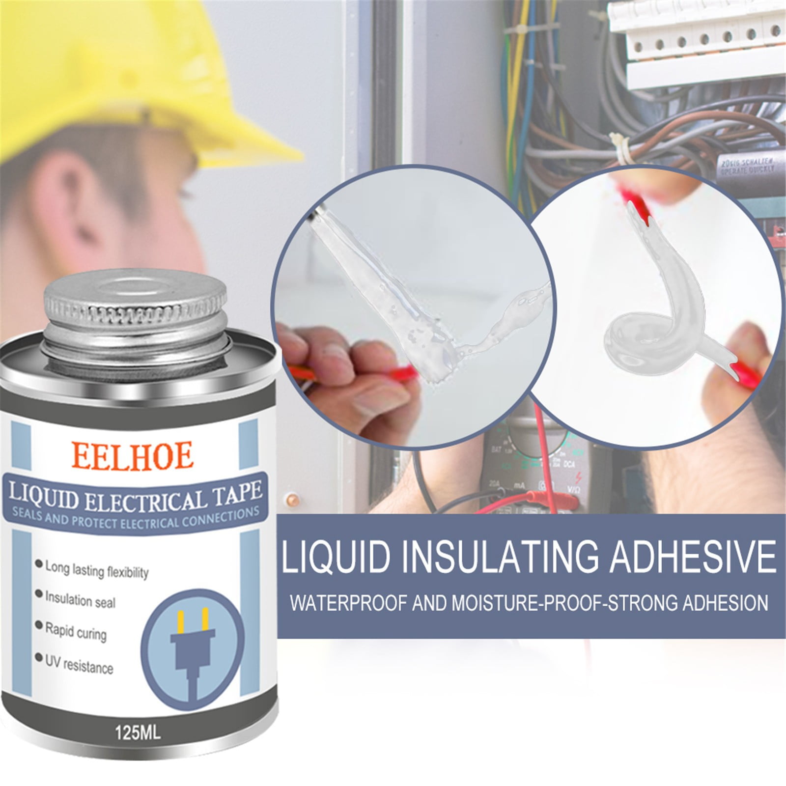 Liquid Electrical Tape 125ml Liquid Insulating Glue Fast Dry Insulation ...