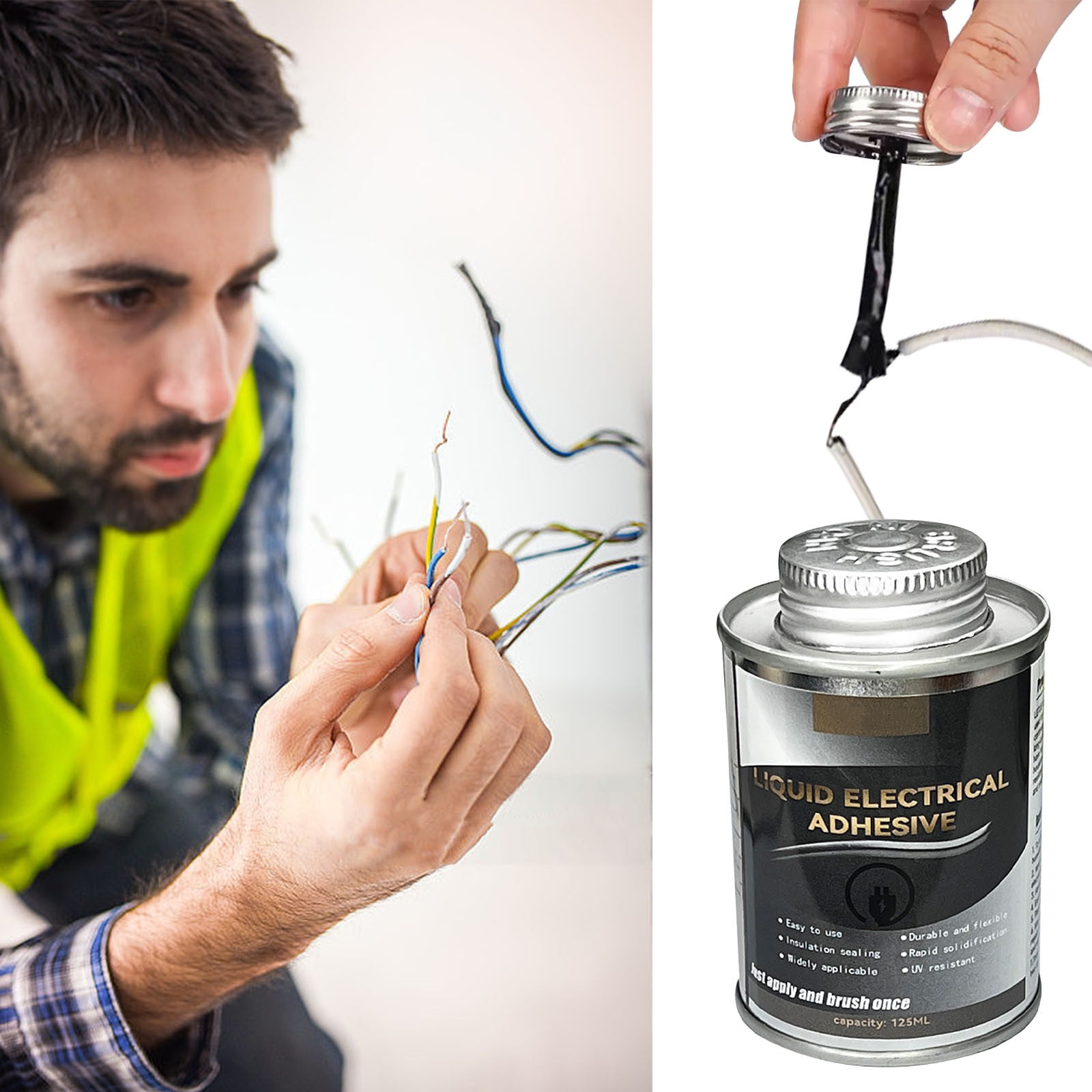 Liquid Electrical Tape Brush-On Insulating Coating for Wire Repair ...
