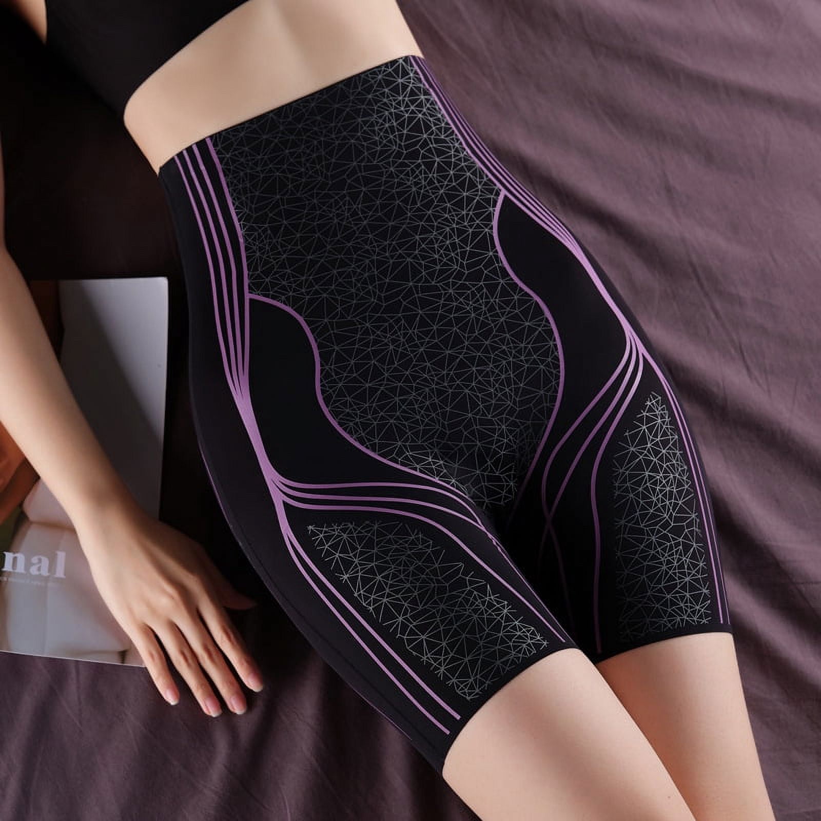 Liquid Explosive Ice Abdominal Pants Thin High Waist Suspension Pants ...