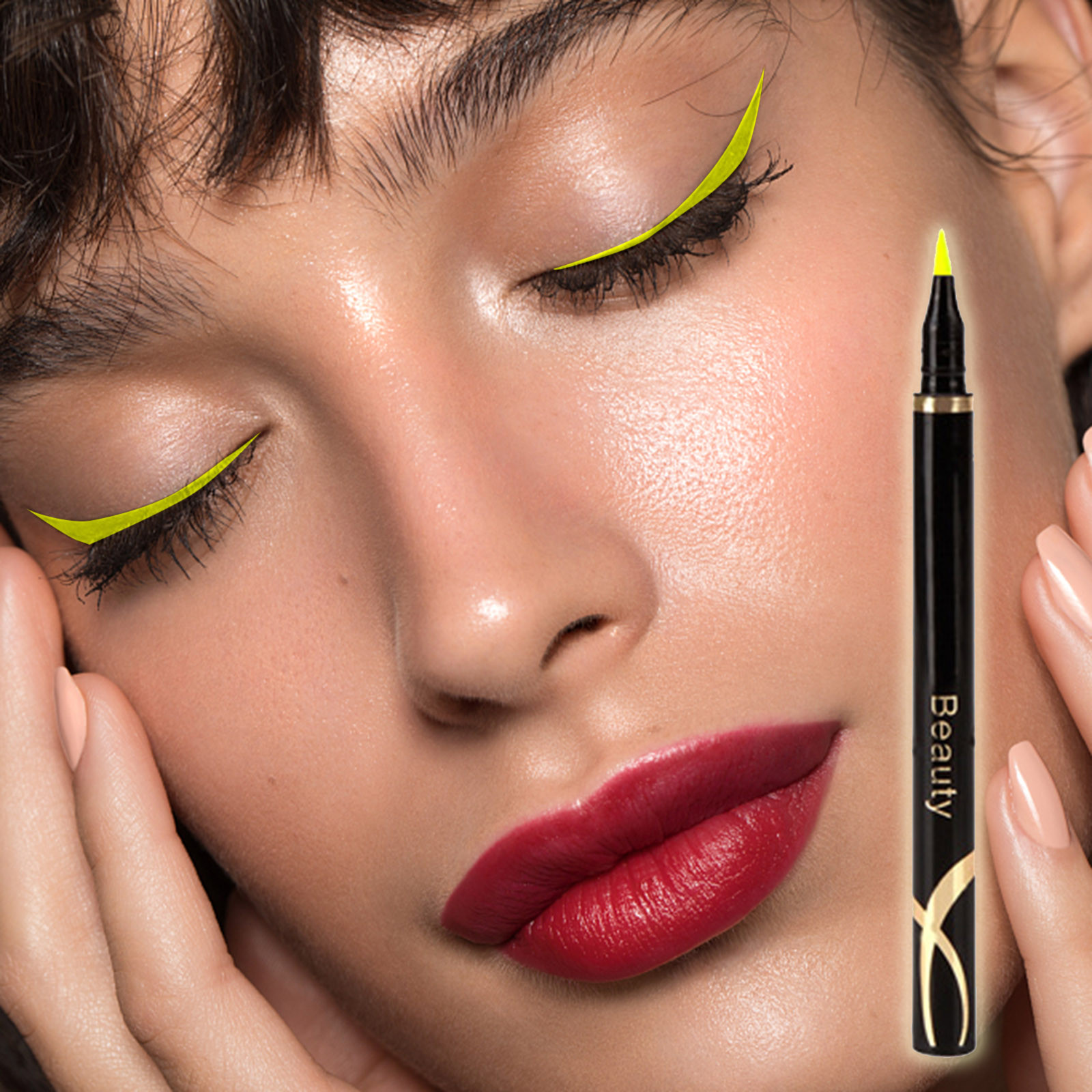 Liquid Eye Shadow Fine Nylon Tip Colored Sweat Proof Pen 2ml X1pc ...