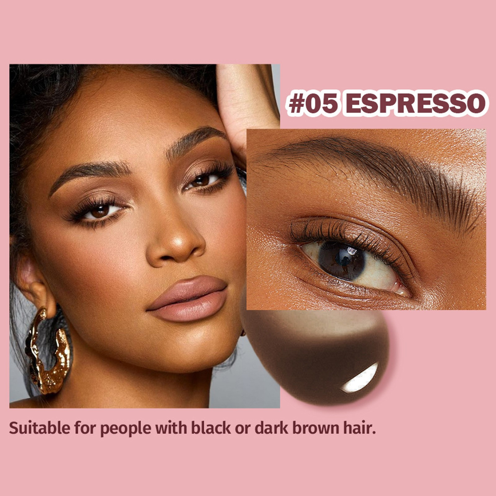 Liquid Eyebrow Brush Beginner Brow Fection Angled Brush & Dip Long ...