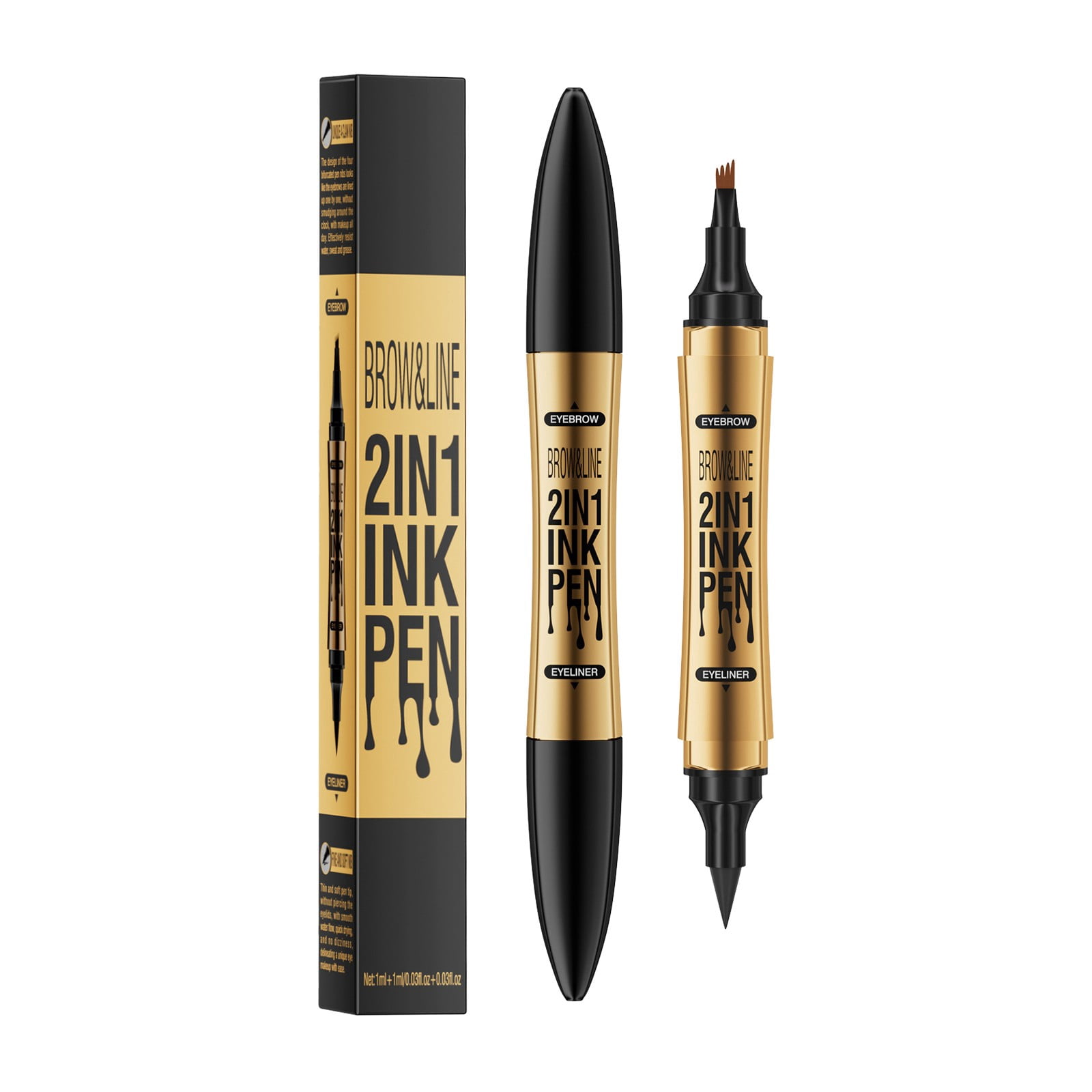 Liquid Eyebrow Pen Waterproof Draws Tiny Brow Hairs and Fills In Sparse ...