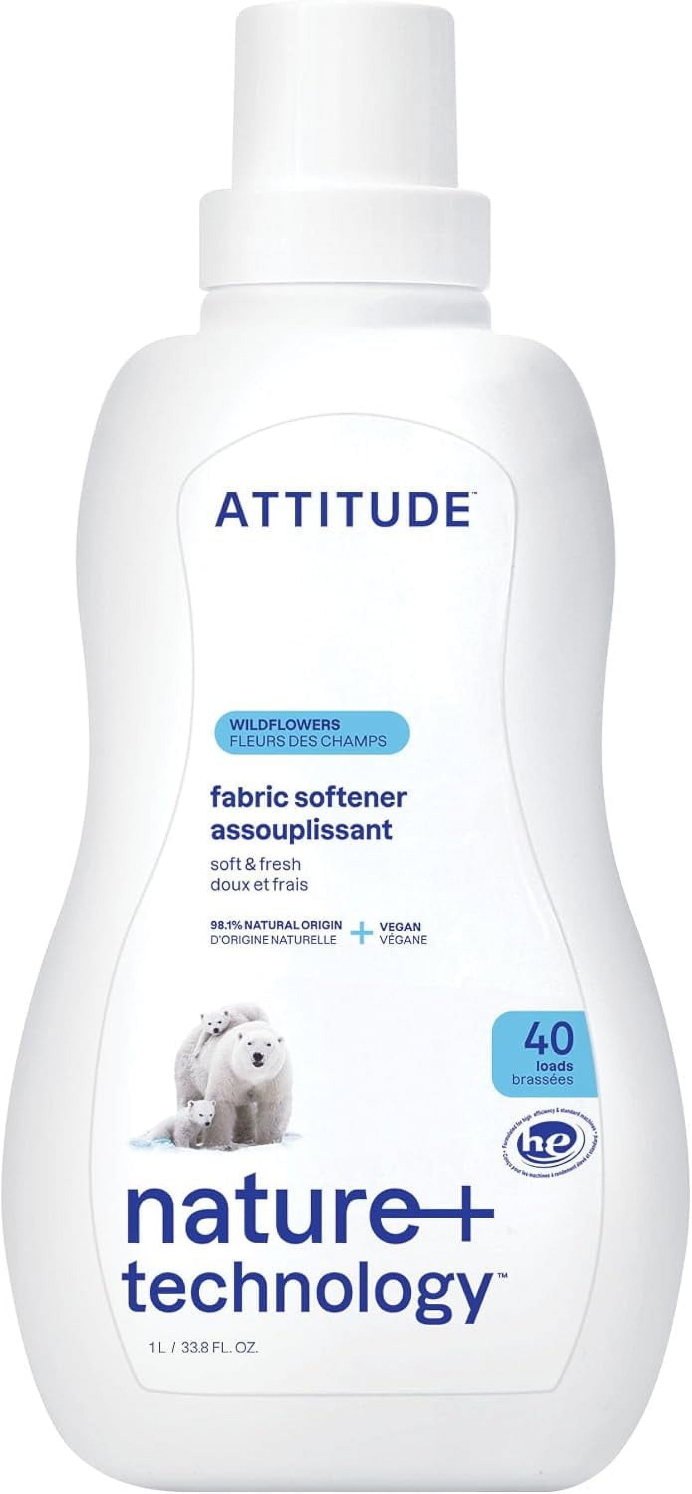 Liquid Fabric Softener, Plant-Based & Vegan, HE Compatible, Natury ...