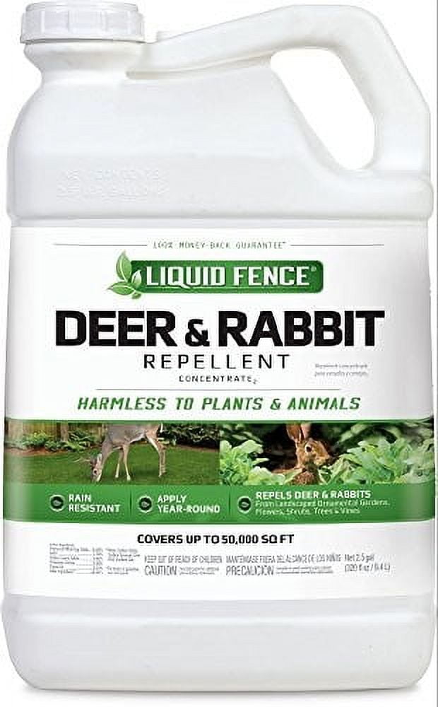Liquid Fence Deer & Rabbit Spray Repellent for Plants, Lawns & Yard, 2. ...