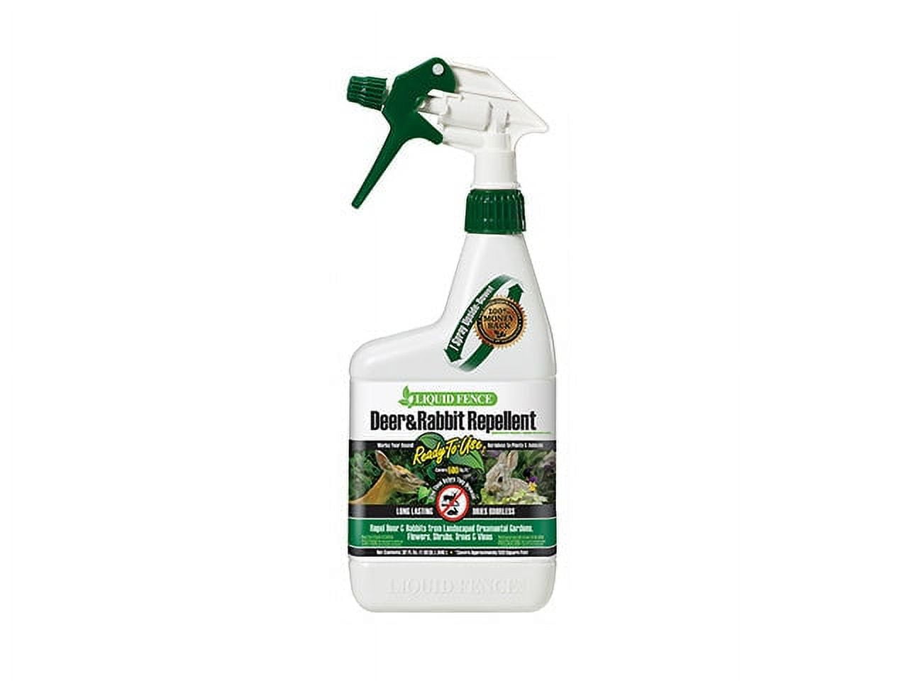 Liquid Fence HG-71126 Deer & Rabbit Repellent Spray, Ready To Use, 1 Qt ...