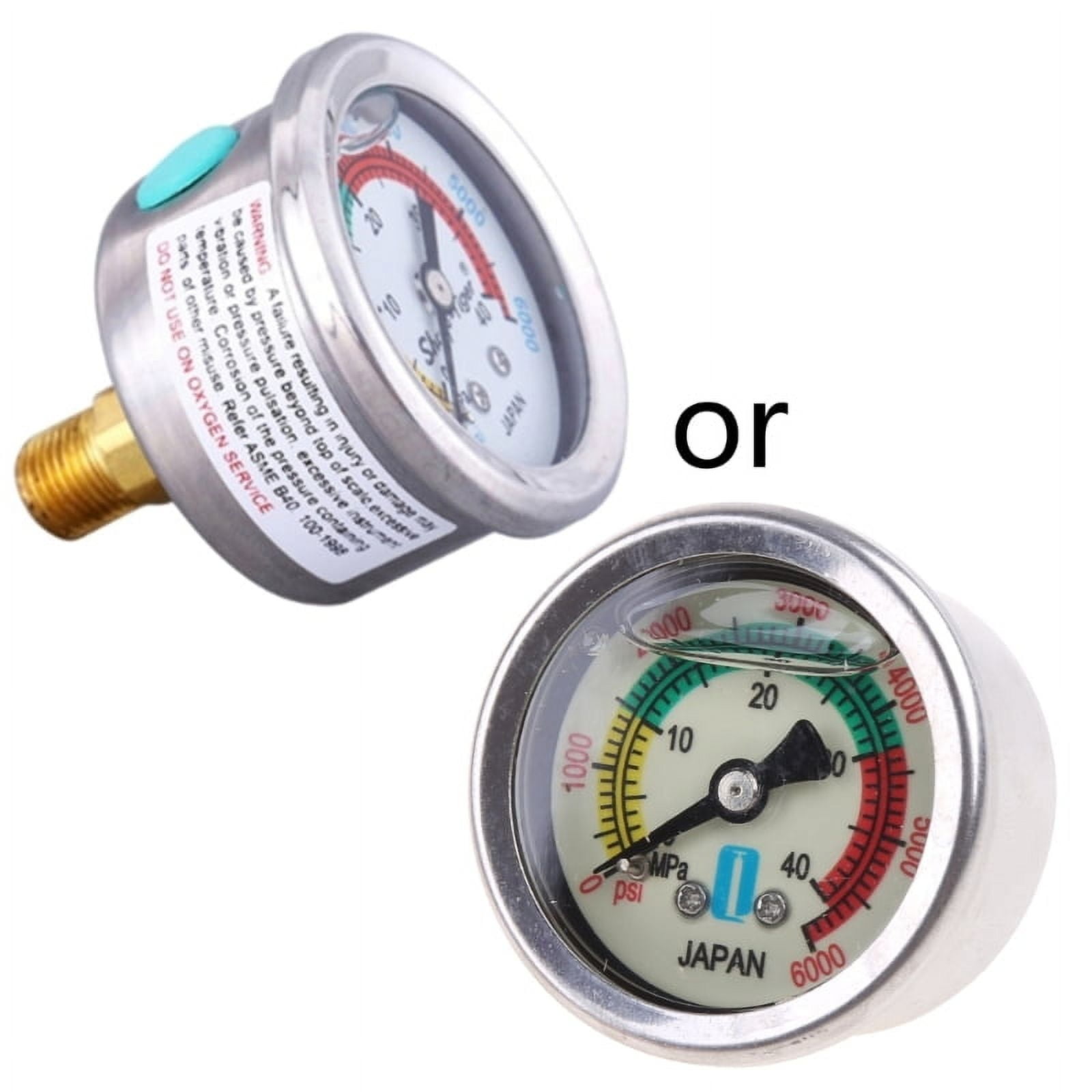 Liquid Filled Hydraulic Pressure Gauge Dual Scale Liquid Filled ...