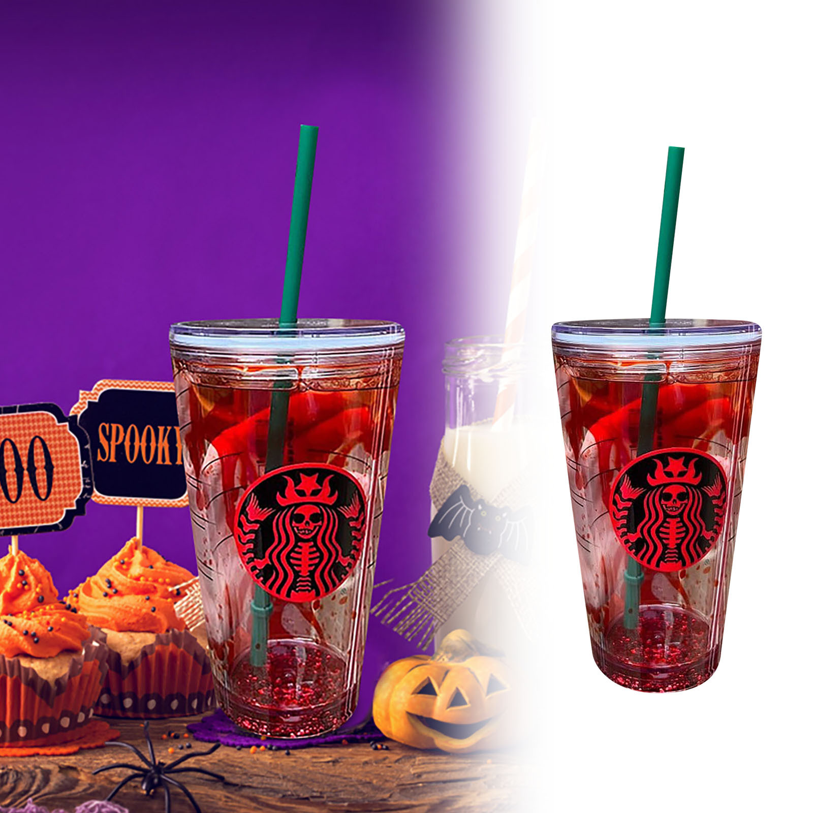 Liquid Filled Snowball Water Cup With Dripping Design 16 Ounce Snowball ...