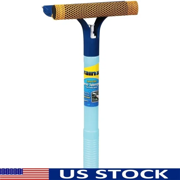 Liquid Filled Spray Squeegee Glass Window Cleaning Refillable Pump ...