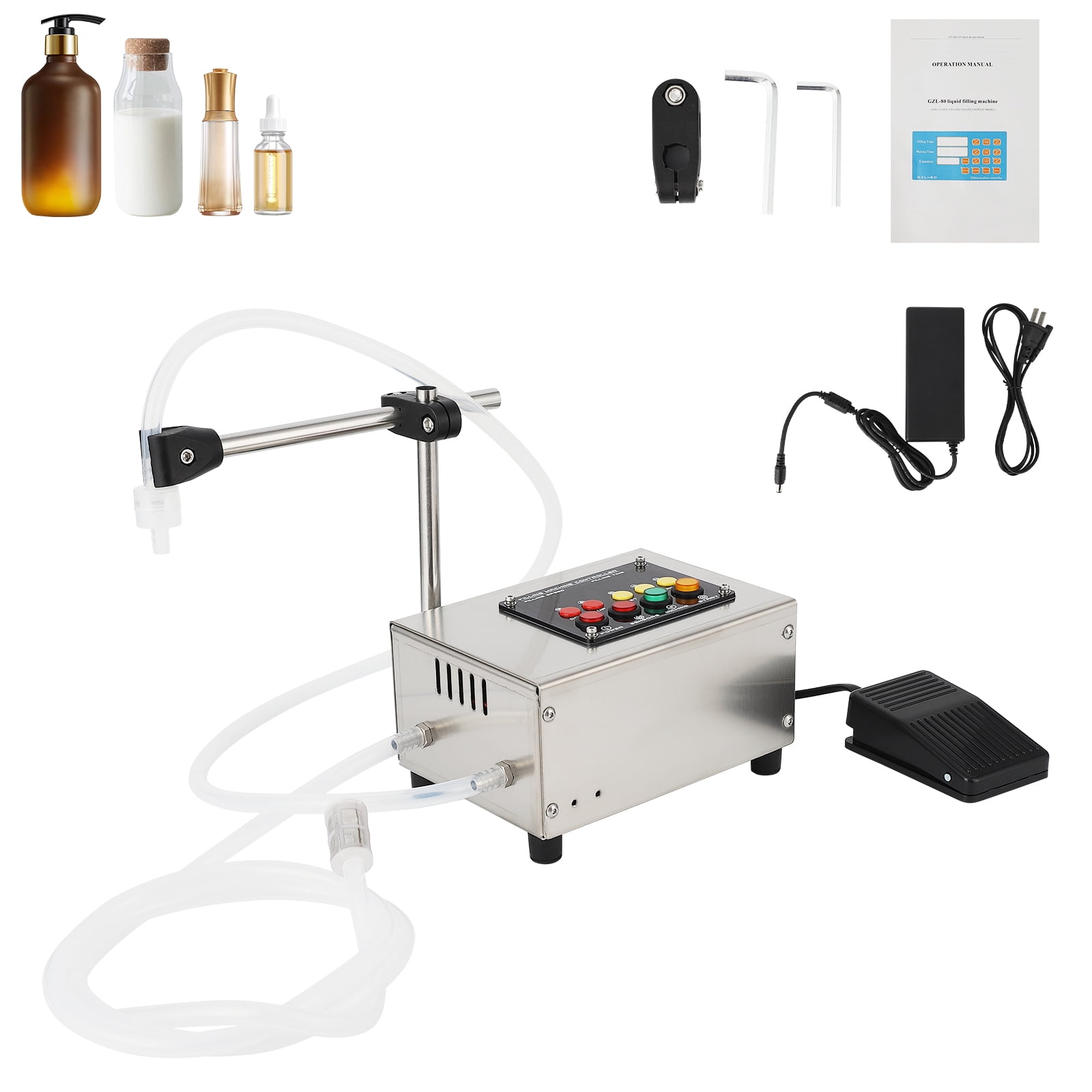 Liquid Filling Machine,Automatic Bottle Filler 1-135 Fl Oz Digital ...